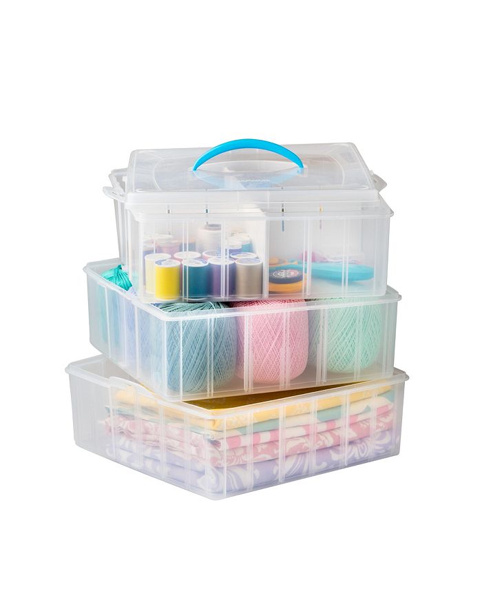 Snapware Snap n Stack 3 Layer 12" x 12" Storage Square - Macy's