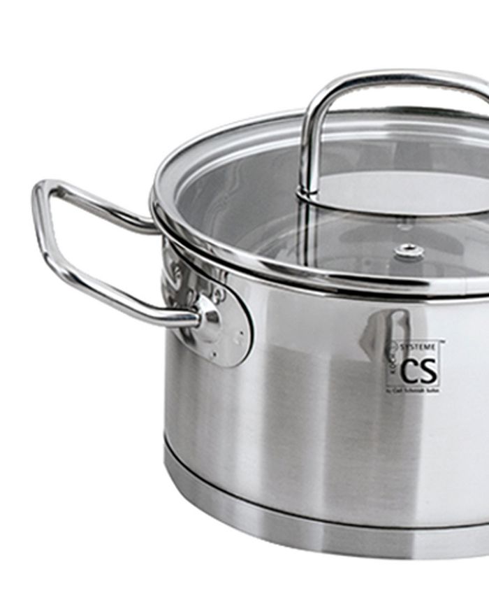 CS KOCHSYSTEME Herten 7 Piece Stainless Steel Cookware Set - Macy's