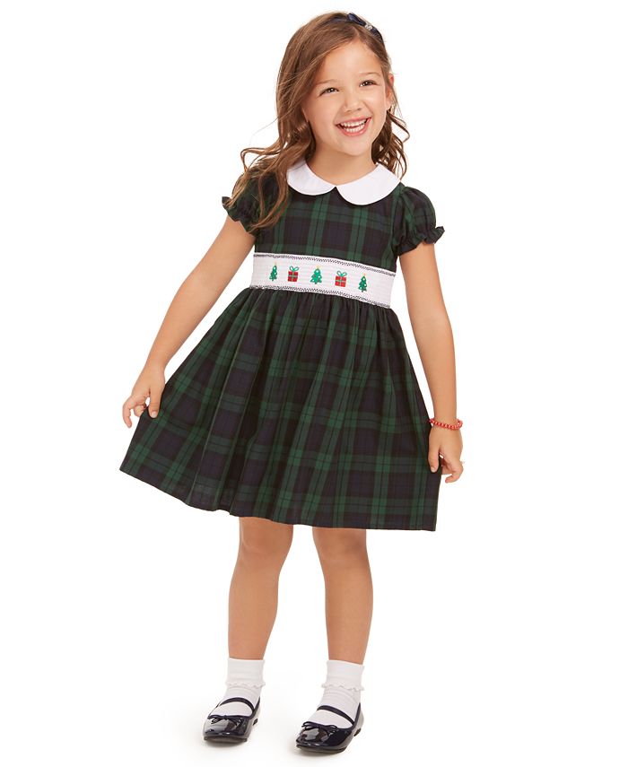 Good Lad Little Girls Plaid Holiday Dress - Macy's
