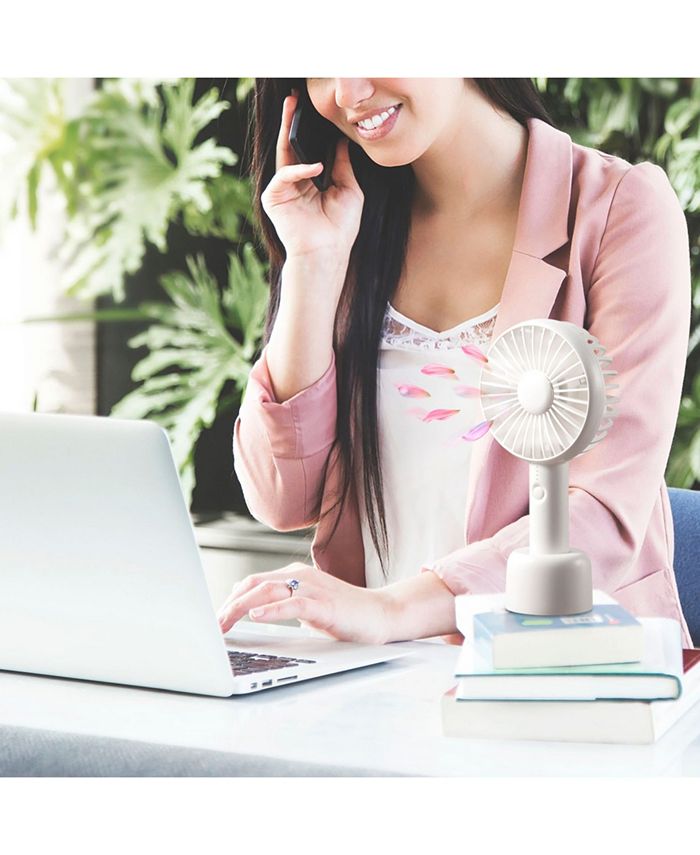Insten Innoka Portable Mini Handheld Aroma Cooling Fan with Desk Stand ...
