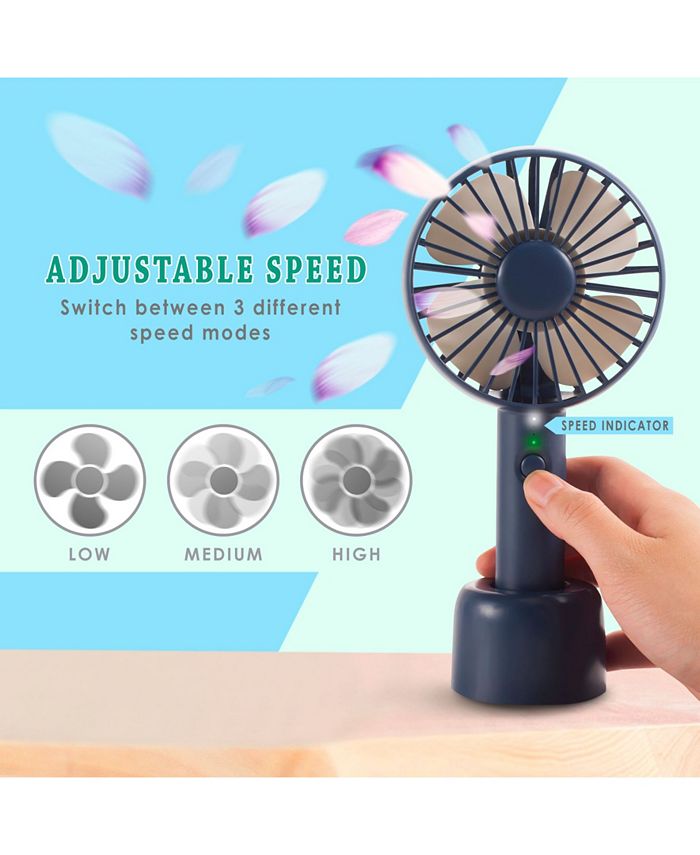 Insten Innoka Portable Mini Handheld Aroma Cooling Fan with Desk Stand ...