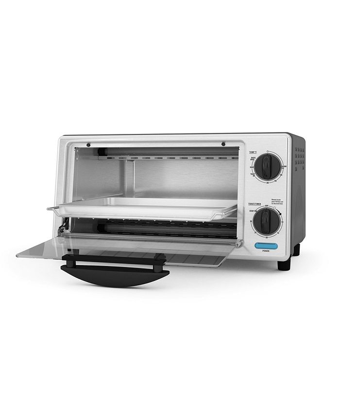 Bella 4-Slice Stainless Steel Toaster Oven, 1000 Watts - Macy's