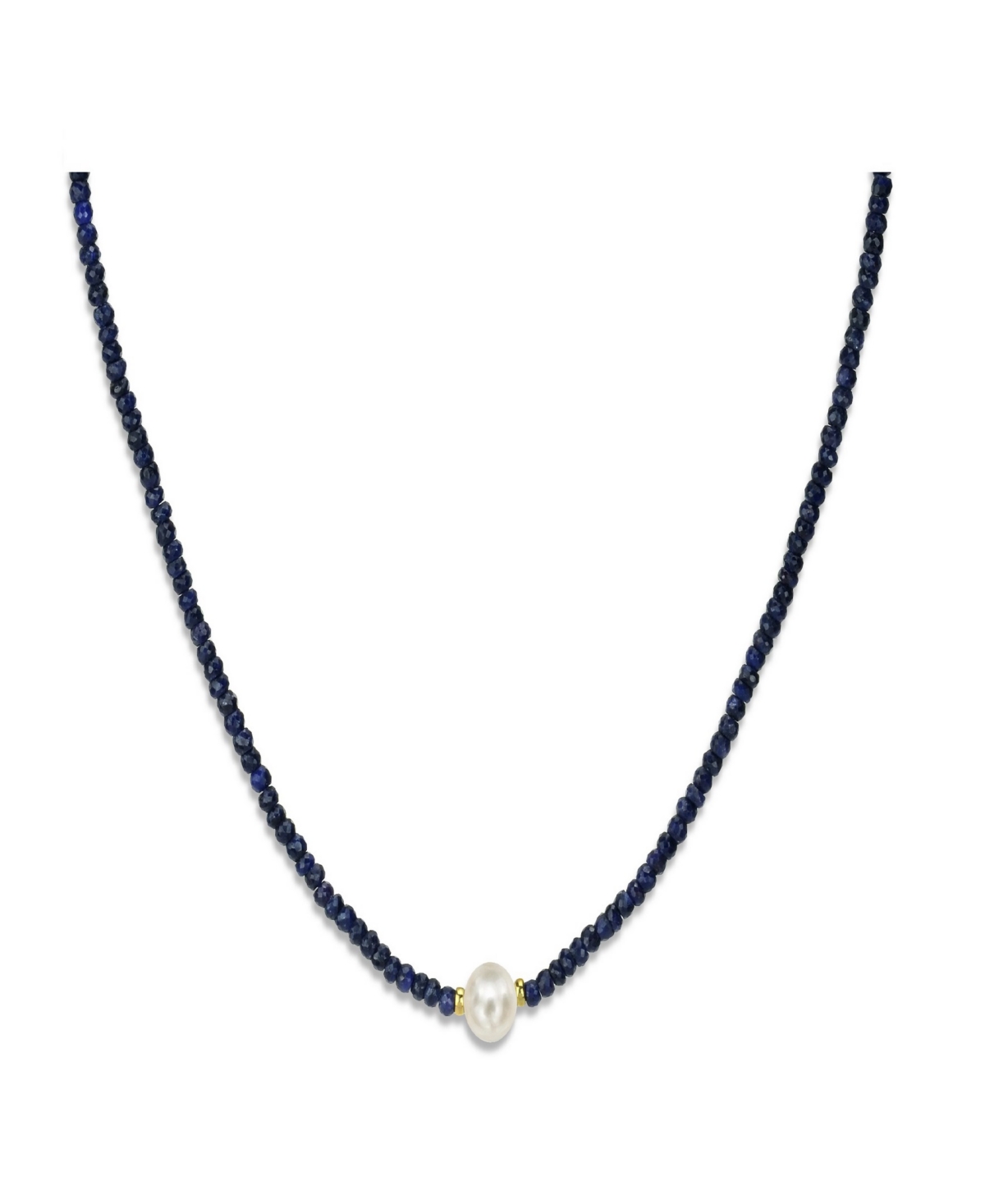 Click here for Gemstone and Cultured Pearl (9-10 mm) Strand Neckl... prices