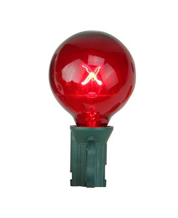 Northlight Pack of 4 Transparent Multi-Color G40 Globe Christmas ...