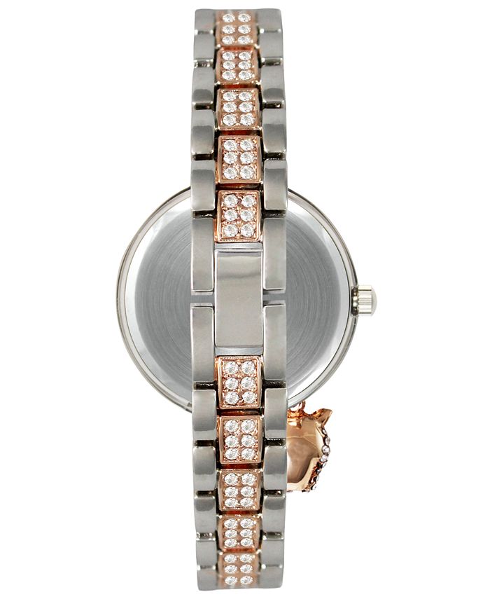 Jessica Simpson Women's Pave Crystal Panther Charm Two Tone Bracelet ...