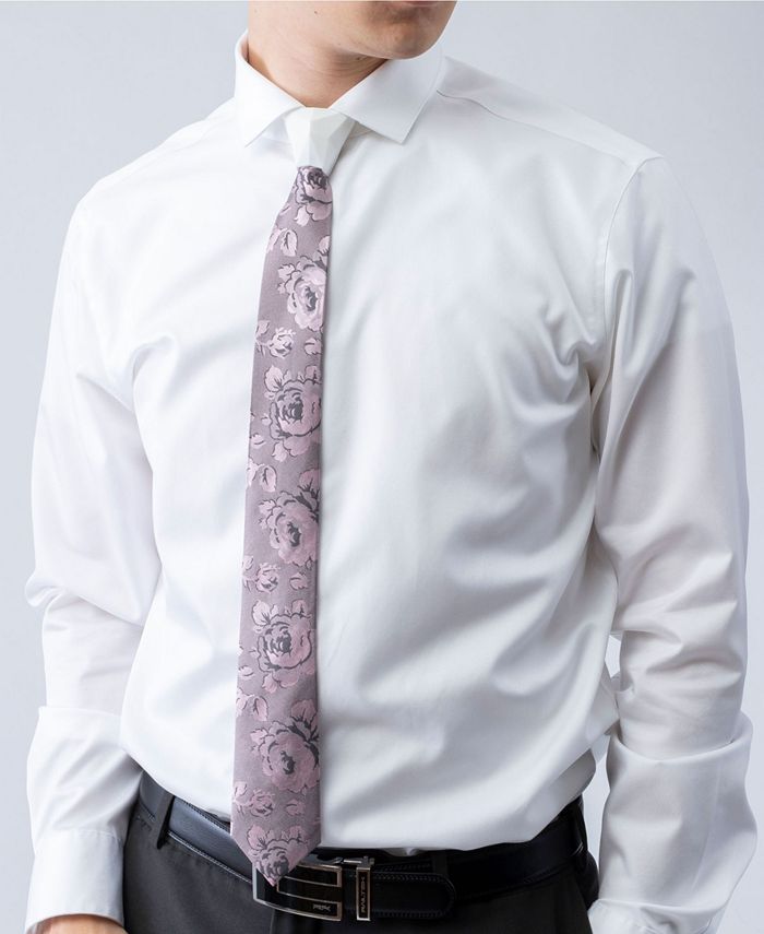 Modern Tie Men's Silk Rose Floral Slim Single Tie - Macy's