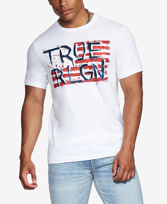 True Religion Men's TRUE RLGN Pained Flag T-Shirt - Macy's