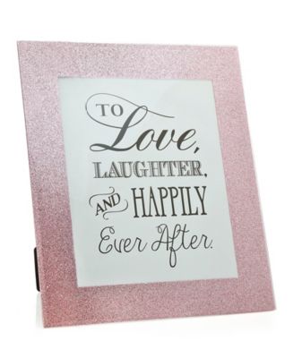 Philip Whitney Glitter Glass Pink Frame - 8" x 10" - Macy's