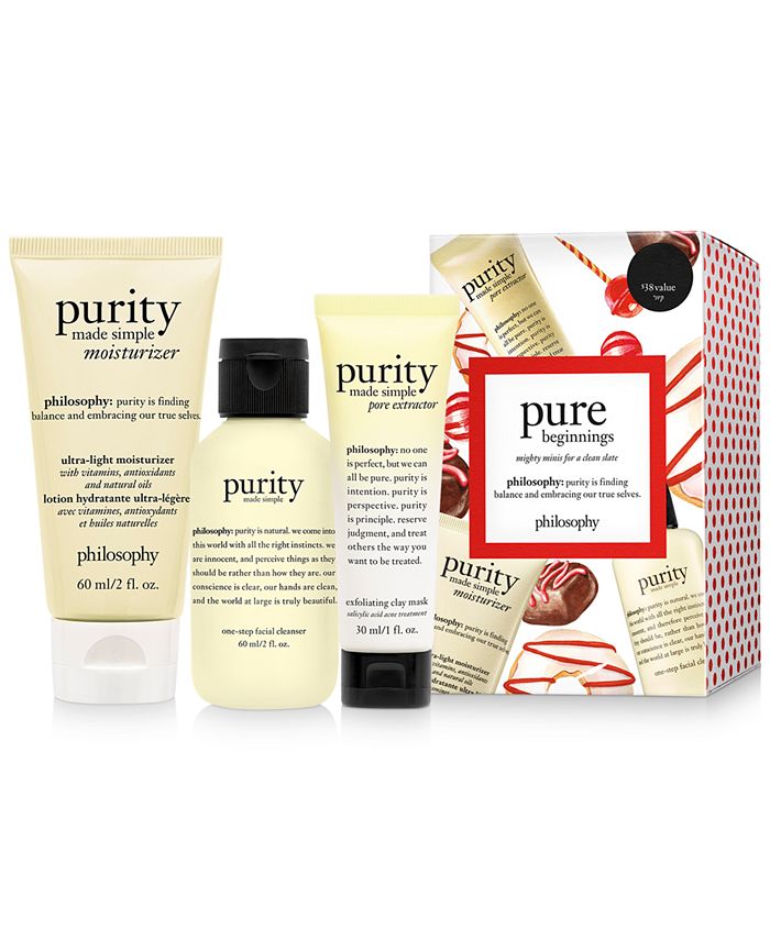 philosophy 3-Pc. Pure Beginnings Purity Gift Set - Macy's