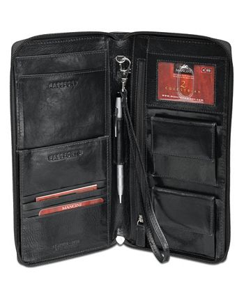 Mancini Equestrian2 Collection RFID Secure Zippered Passport / Travel ...