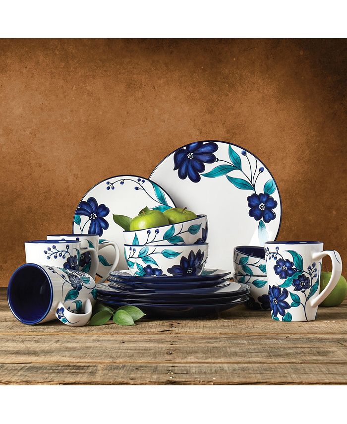 Tabletops Unlimited Tabletop Unlimited Forget Me Not Round Coupe 16pc ...