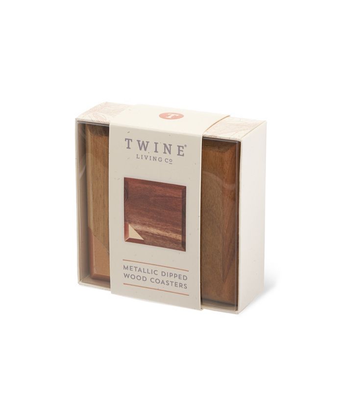 Twine Old Kentucky Home Metallic Dipped Coaster Set - Macy's