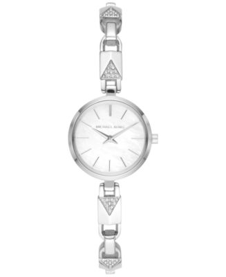 Michael Kors Women's Petite Jaryn Stainless Steel Mercer Lock Bracelet ...