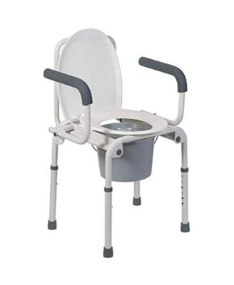 DMI Deluxe Steel Drop-Arm Bedside Commode - Macy's