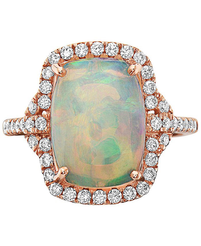 EFFY Collection EFFY® Opal (3-7/8 c.t .t.w) & Diamond (1/2 ct. t.w ...