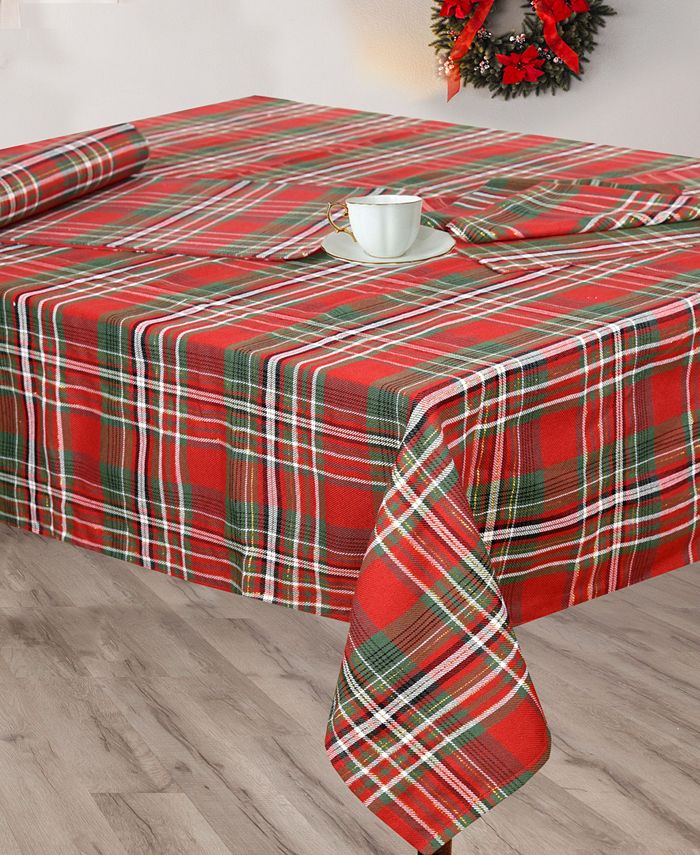Lintex CLOSEOUT! Walden Woven Plaid 60" x 84" Tablecloth - Macy's