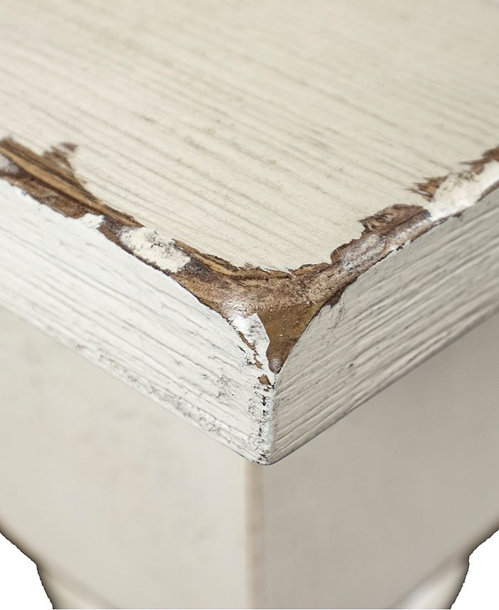 Furniture Aberdeen Off White Expandable Rectangular Dining Table - Macy's