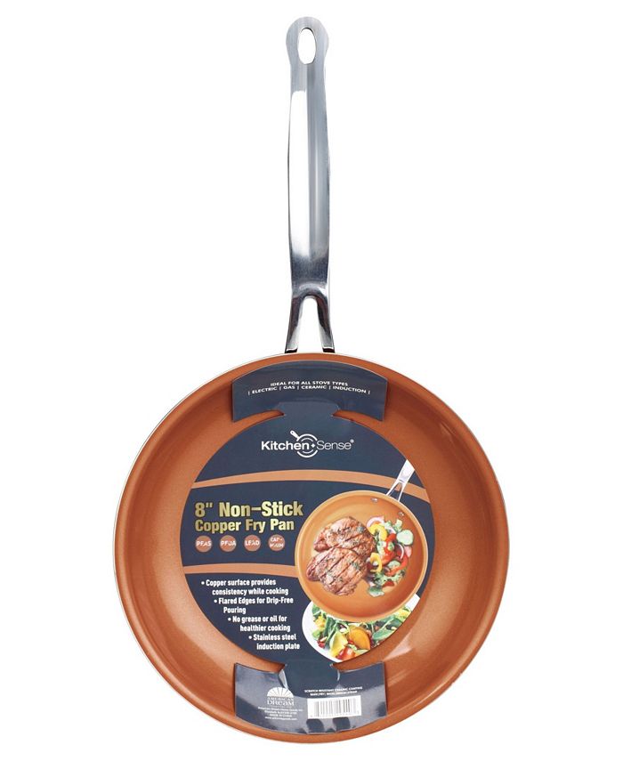 American Dream Home Goods Inc. Kitchen Sense Copper Non-Stick Fry Pan ...