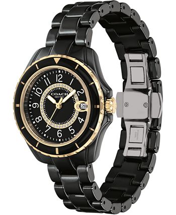 COACH Women's Preston Black Ceramic Bracelet Watch 32mm - Macy's