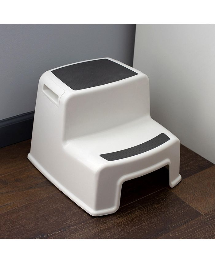 Home Basics HDS TRADING CORP Extra Boost 2 Tier Non-Slip Rubber Tread ...