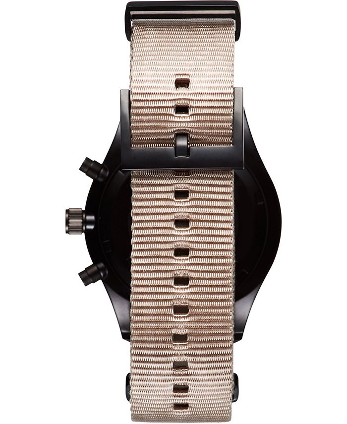 MVMT Men's Voyager Desert Tan Nylon Strap Watch 42mm - Macy's
