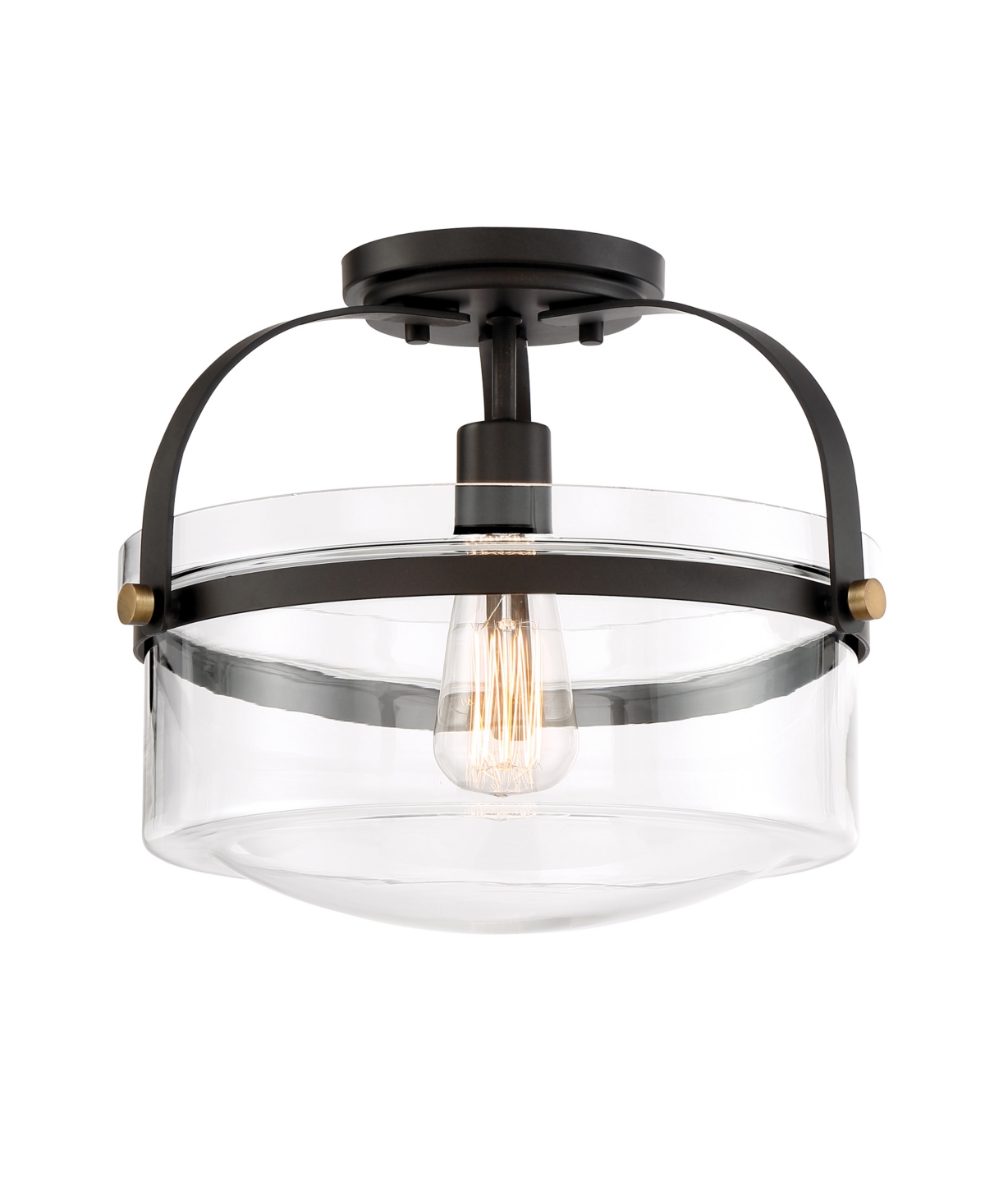Click here for Designers Fountain Jaxon Semi-Flush - Bronze prices