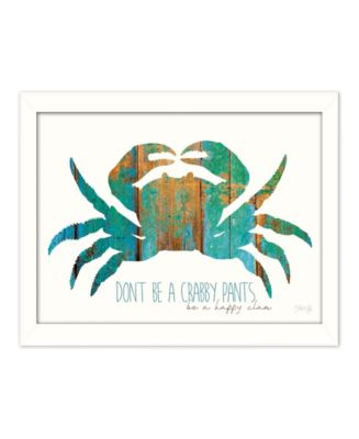 Trendy Décor 4U Don't be a Crabby Pants By Marla Rae, Printed Wall Art ...