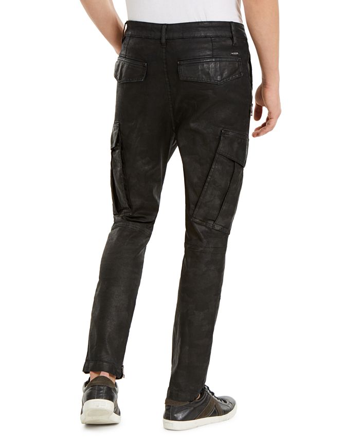 GUESS Men's Stretch Denim Cargo Pants - Macy's