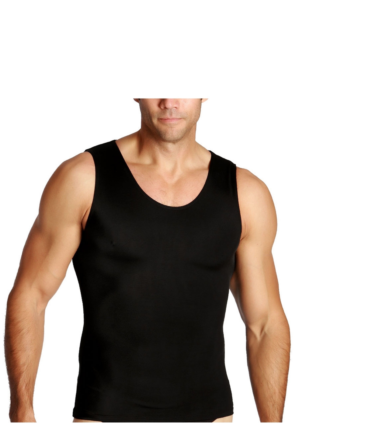 Click here for Insta Slim Mens Compression Muscle Tank Top - Blac... prices