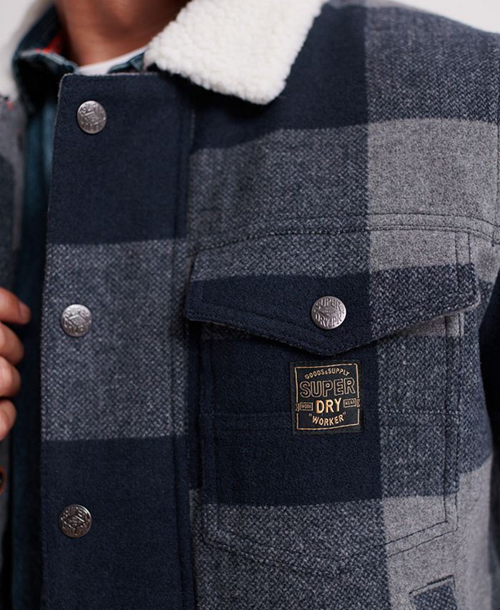 Superdry Men's Hacienda Buffalo Check Jacket - Macy's