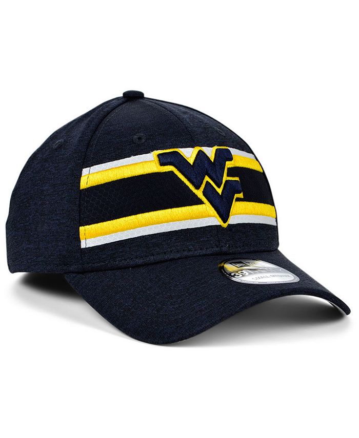 New Era West Virginia Mountaineers Team Color Stripe 39THIRTY Cap - Macy's