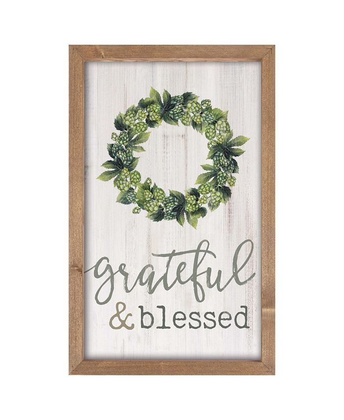 P Graham Dunn Grateful And Blessed Wall Art - Macy's