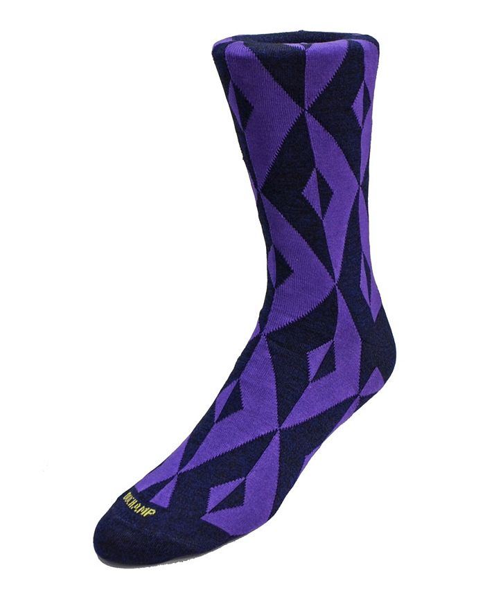 Duchamp London Men's Geometric Design Dress Sock - Macy's