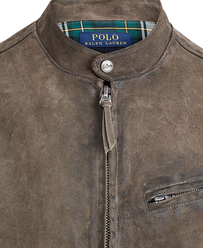 Polo Ralph Lauren Men's Suede Café Racer Jacket - Macy's