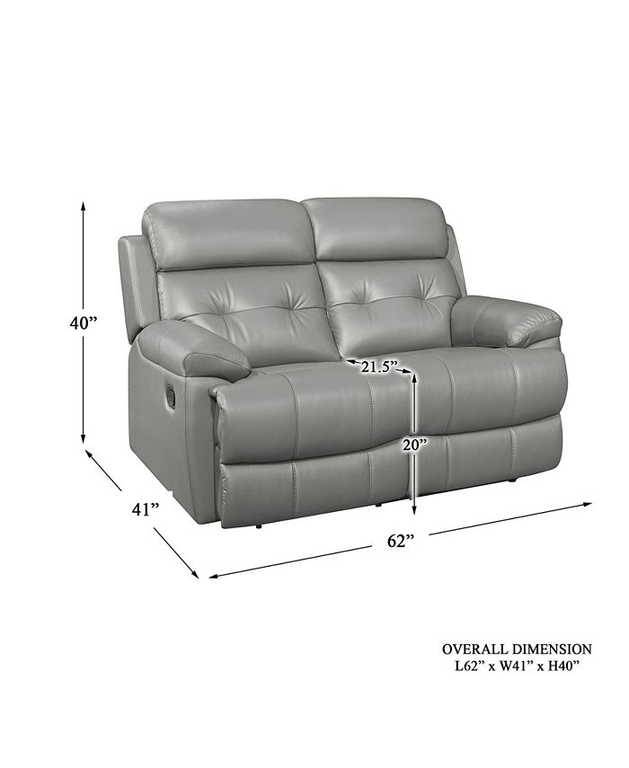 Homelegance Lance Recliner Loveseat - Macy's