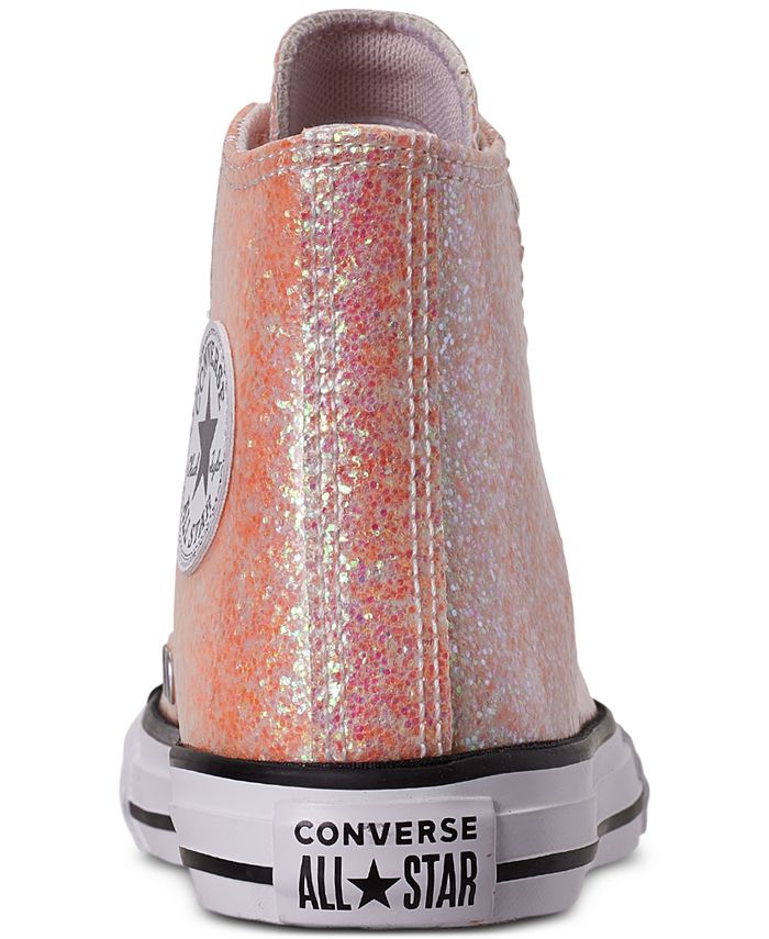 Converse Little Girls Chuck Taylor All Star Coated Glitter High Top ...
