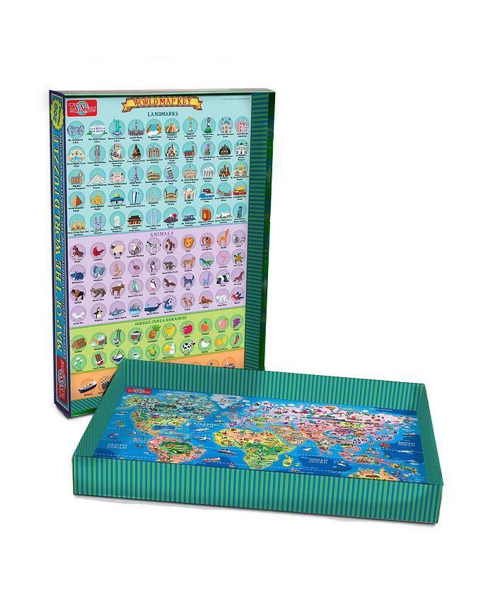 T.S. Shure Map of The World Jigsaw Puzzle, 200-Piece - Macy's