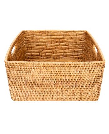 Artifacts Trading Company Rattan Square Storage Basket - Macy's