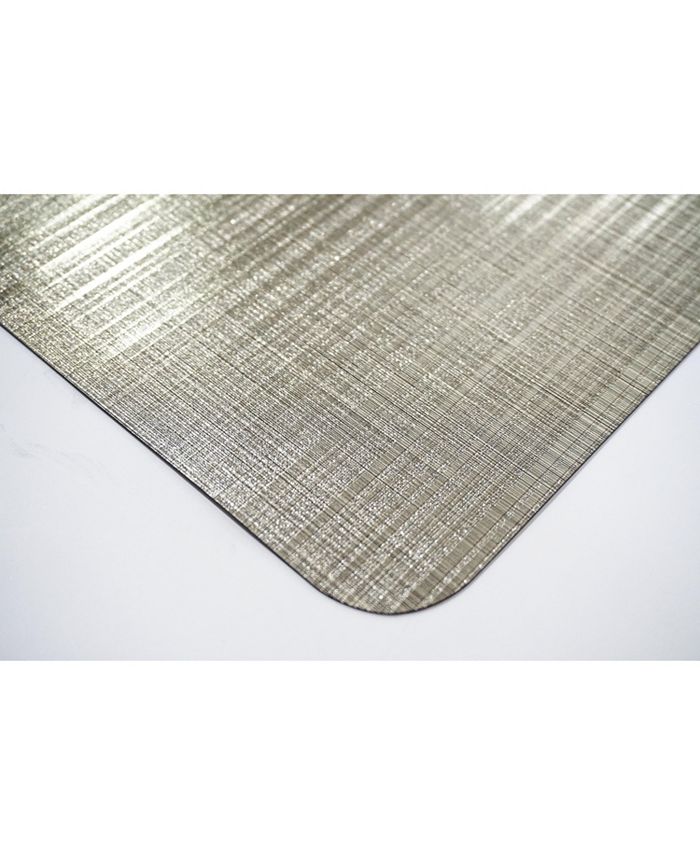 Dainty Home Reversible Emery Smooth Metallic Stripes 15" Placemats ...