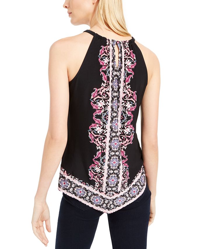 INC International Concepts INC Printed Keyhole Halter Top, Created for ...