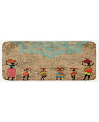 Ambesonne African Kitchen Mat - Macy's