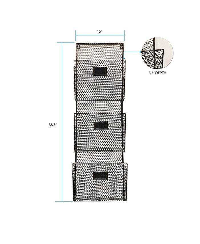 DesignStyles Three Tier Wall File Holder - Macy's
