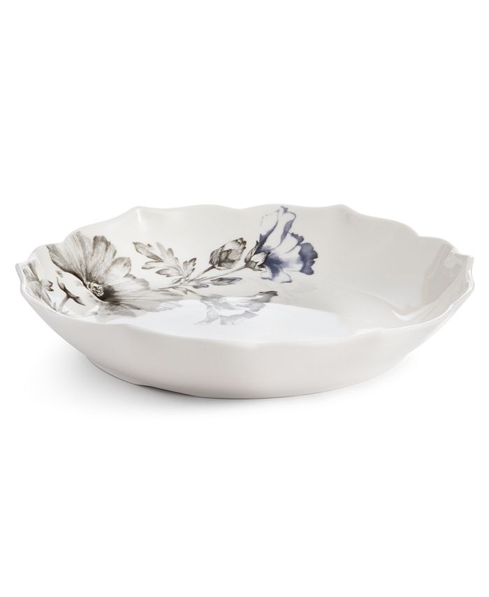 Hotel Collection Classic Morning Glory Dinner Bowl, Created for Macy's ...