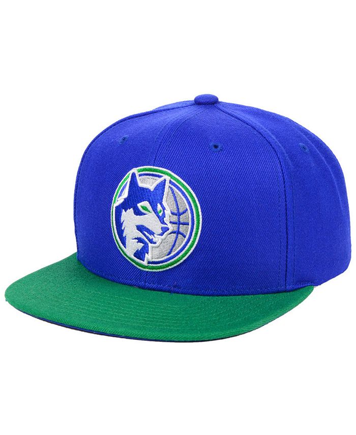 Mitchell & Ness Minnesota Timberwolves 2 Tone Classic Snapback Cap - Macy's
