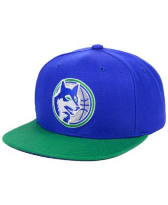 Mitchell & Ness Minnesota Timberwolves 2 Tone Classic Snapback Cap - Macy's
