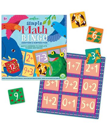 Eeboo Simple Math Bingo - Addition and Subtraction - Macy's