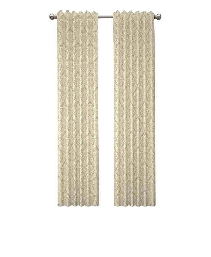 Waverly Donnington Damask Window Curtain - Macy's
