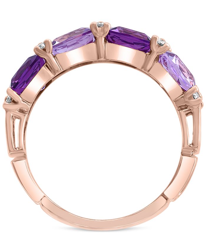 EFFY Collection EFFY® Amethyst (3-1/2 ct. t.w.) & Diamond (1/10 ct. t.w ...
