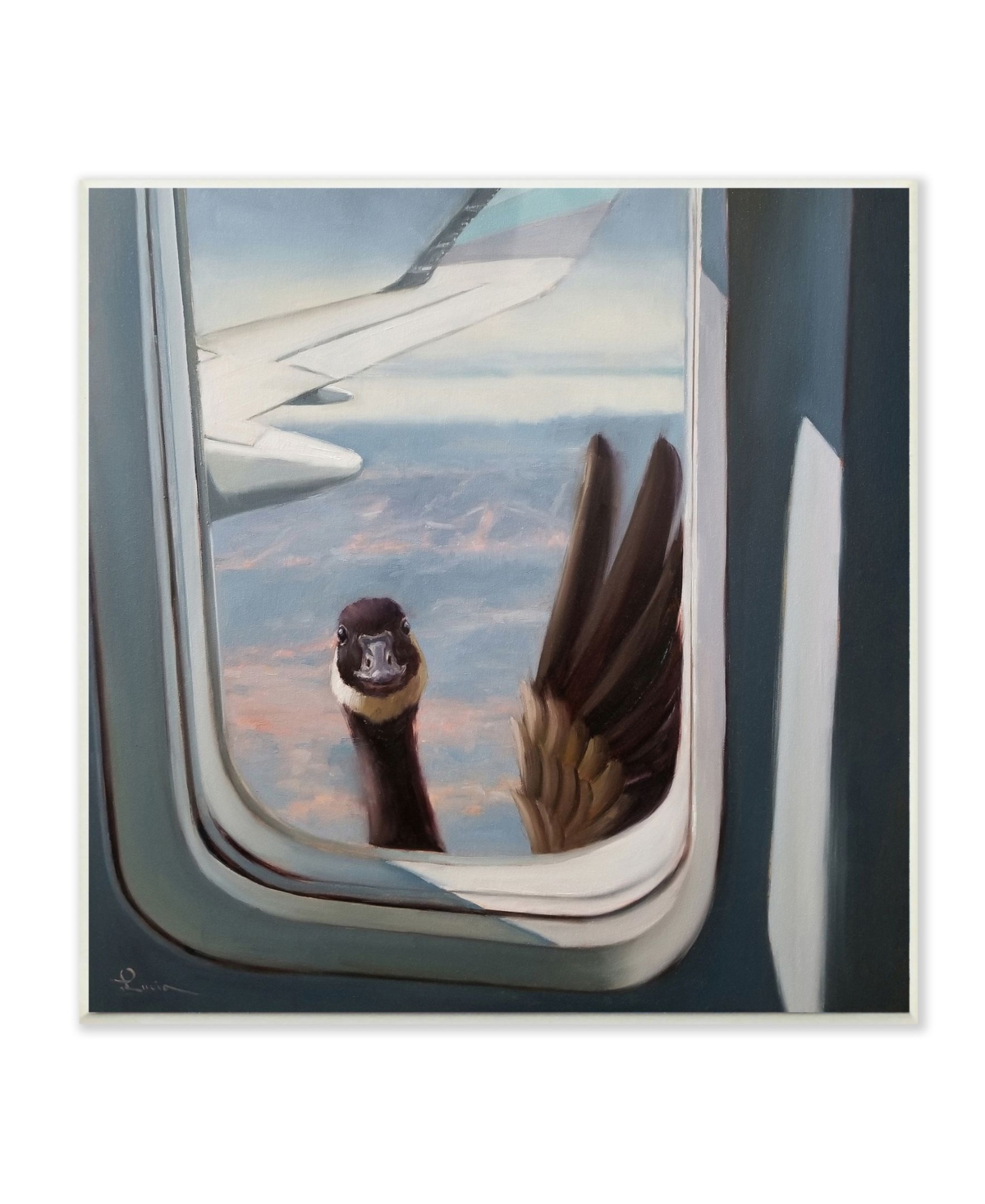 Click here for Stupell Industries Hello from A Goose Airplane Win... prices