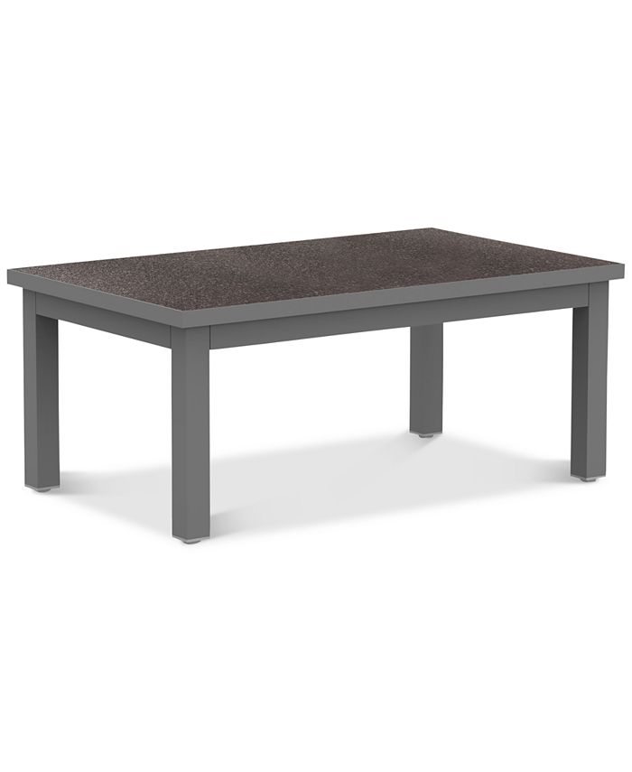 Furniture Carleese Outdoor Coffee Table with Cal Sil Top - Macy's